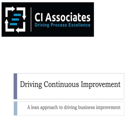 Driving Continuous Improvement | PPTX