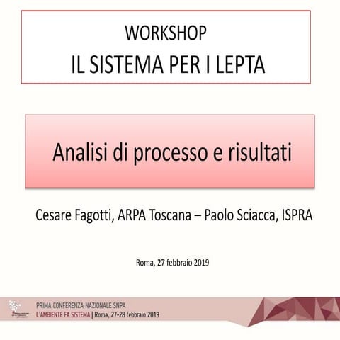 Analisi di processo e risultati | PPTX
