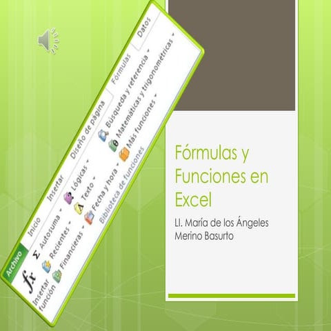 02 fórmulas y funciones en excel | PPTX | Computing | Technology & Computing