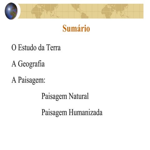 Paisagens Geografia 7ºano | PPT