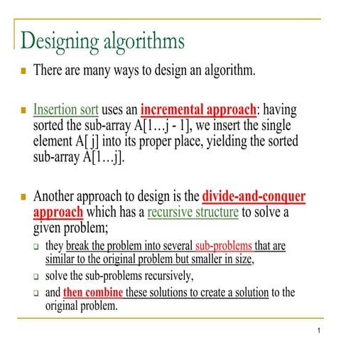 Algorithms And Data Structures Merge Sort Ppt