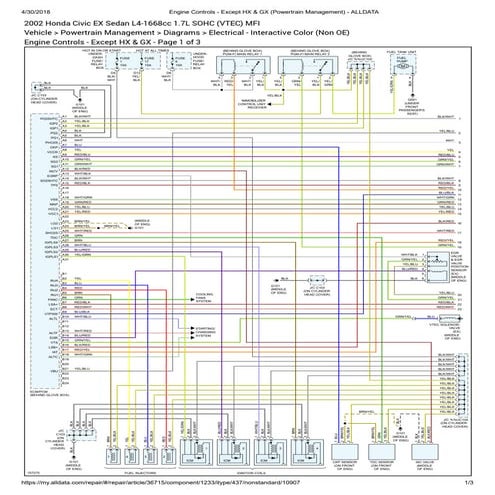 Honda/ Acura OBD1 Code List (PDF) | PDF