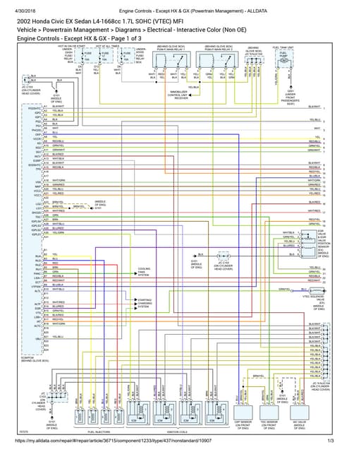 Honda/ Acura OBD1 Code List (PDF) | PDF