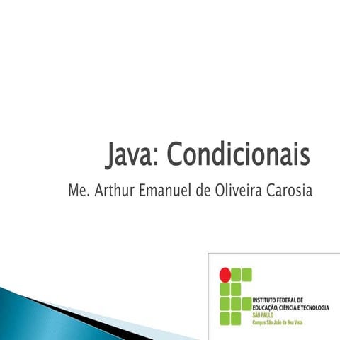 Java: Condicionais | PPTX