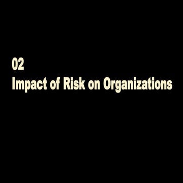 Introduction to Risk Management: Impact of Risk on Organization | PPTX