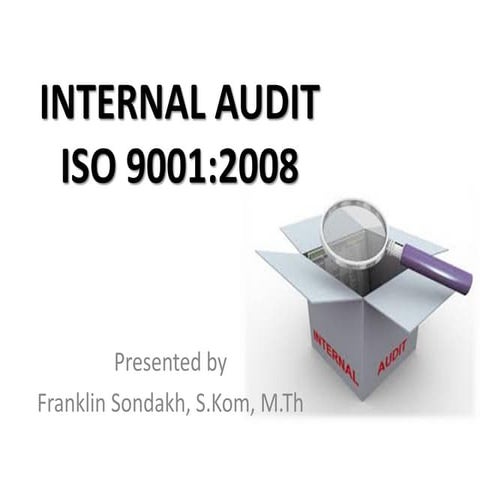 02 Internal Quality Audit Training | PDF