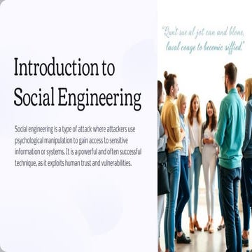 Social engineering presentation | PPTX
