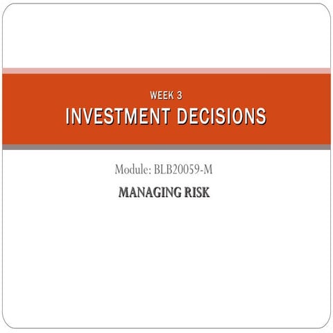 02 investment decision | PPT