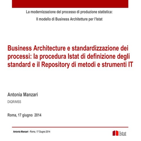 A. Mazari - Business Architecture e standardizzazione dei processi: la ...