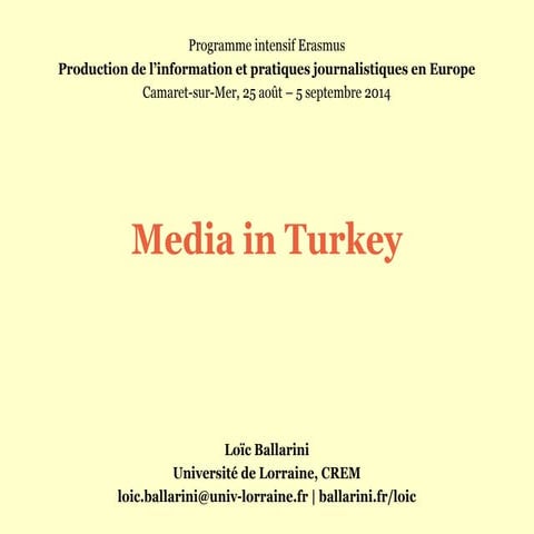Media in Turkey | PDF