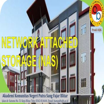 Materi Pembahasan NAS - Network Attached Storage | PPTX