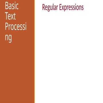 Comprehensive Introduction to Regular Expressions in Text Processing ...