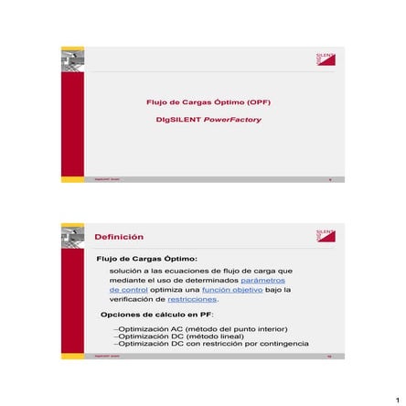 DigSILENT PF - 02 opf presentación | PDF