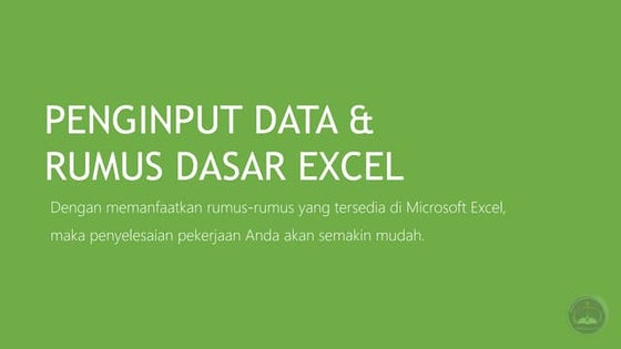 Microsoft Excel Formula (Rumus-rumus ms. Excel) | PPT