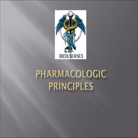 02 Pharmacologic Principles Upd | PPT