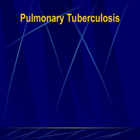 Pulmonary Tuberculosis and its presentationss.ppt