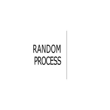 Random Process - LIM Random Process - LIM | PPT