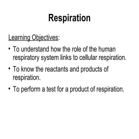 Y8 Humans 02 respiration | PPT
