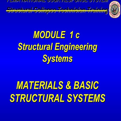 STRUCTURAL COLLAPSE AWARENESS FEMA COMPLIANT | PPTX