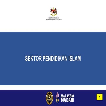 Comprehensive Overview of Islamic Education Sector Policies and ...