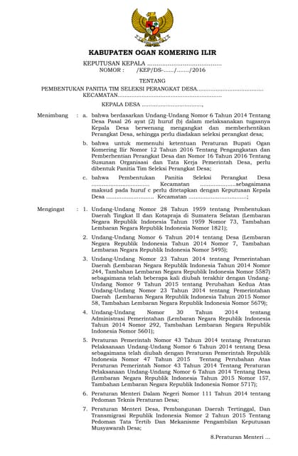 Contoh sk-operator-1 (1) | PDF
