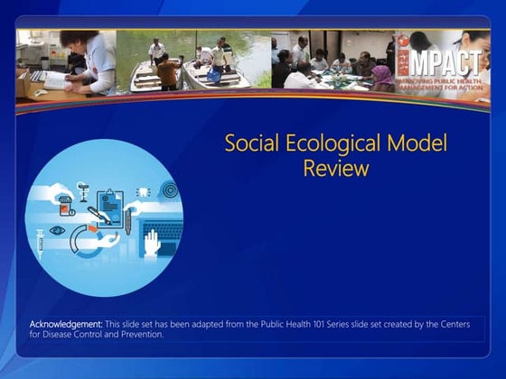The social ecological model | PPT