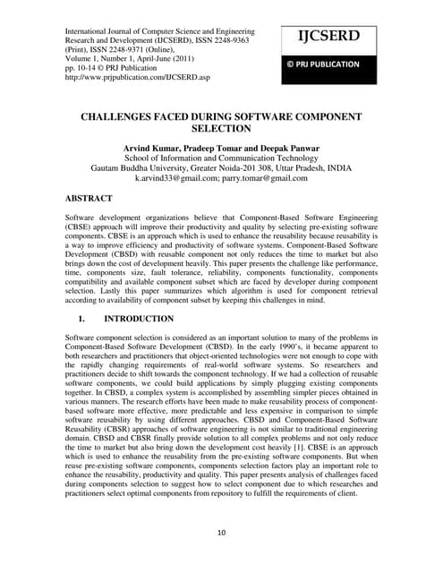 02 software component selection | PDF 02 software component selection | PDF