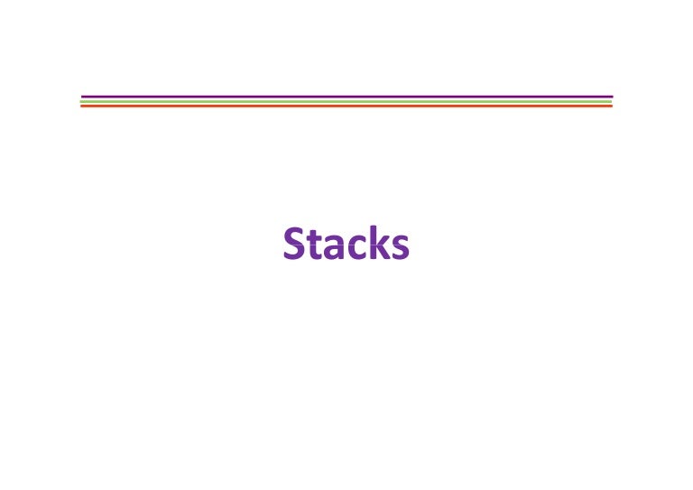 Stack Algorithm