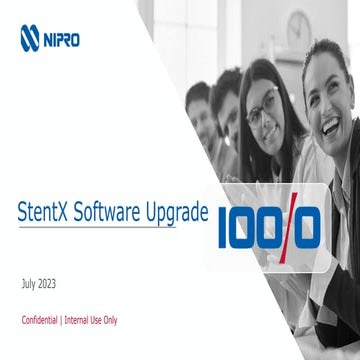 StentX Upgrade Slides (Internal Use Only) | PPTX