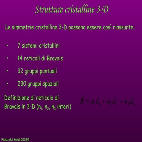 Strutture Cristalline | PPT