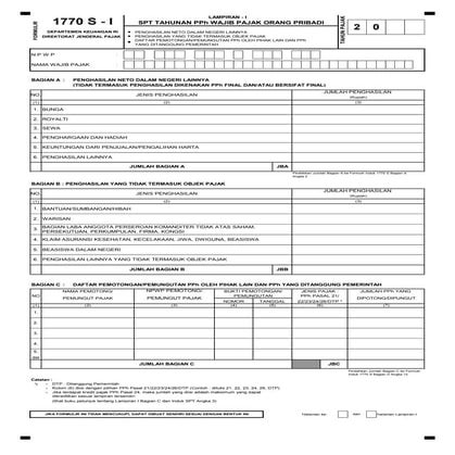 02 tambahan form 1770 s i 2009 | PDF