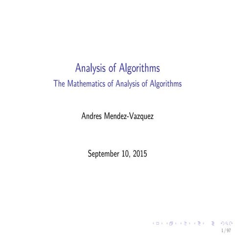 02 The Math for Analysis of Algorithms | PDF | Programming Languages ...