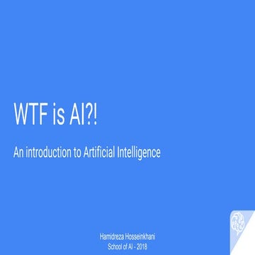 WTF is AI?! | PPT