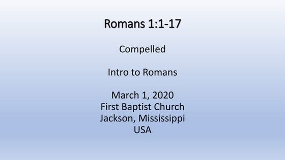 The Book of Romans | PPTX