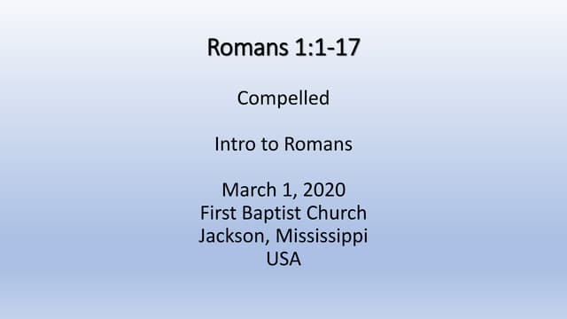 Overview of Romans | PPT
