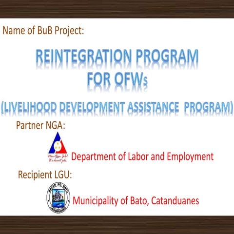 03 08-2016-2016 bu b presentation-ldap-nrco-dole | PPT