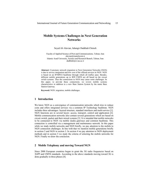 NGN Next Generation Networks | PDF | Computer Networking | Computing