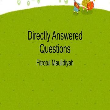03. directly answered questions | PPTX