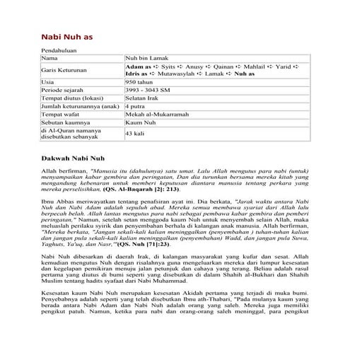 Mewarnai Cerita Rohani Bergambar - Nuh dan Air Bah | PDF