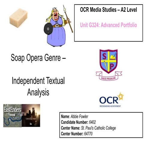 textual analysis of 2 soap opera trailers | PPTX