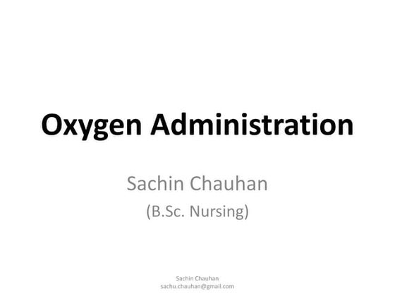 Oxygen administration | PPT