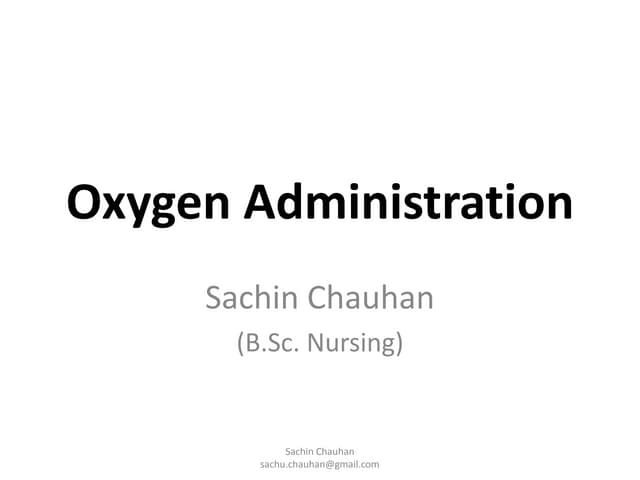 Methods of oxygen administration | PPT