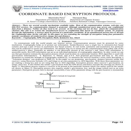 COORDINATE BASED ENCRYPTION PROTOCOL | PDF | Information and Network ...