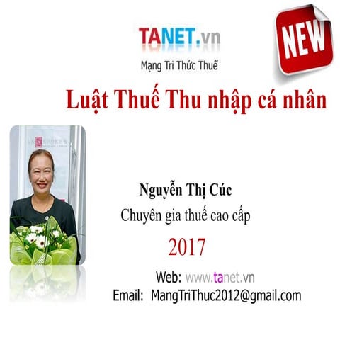 TANET - Thuế TNCN - 2017 - phần 2 (Mới) | PPT