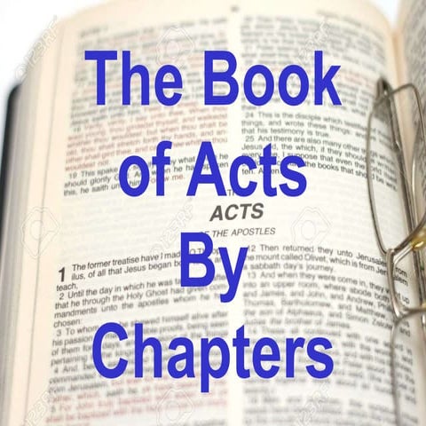 the book of acts by chapters | PPTX