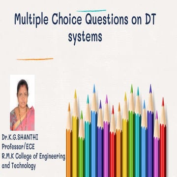 Multiple Choice Questions on DT systems | PPTX