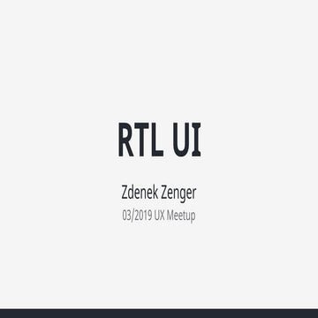 RTL UI | PPT