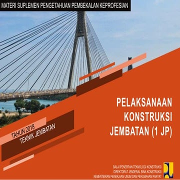 03. pelaksanaan konstruksi jembatan | PDF