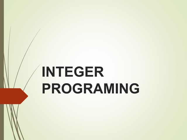 03. Integer Programming.pdf 03. Integer Programming.pdf