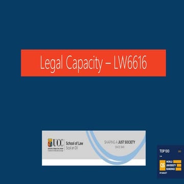 Legal Capacity | PPTX